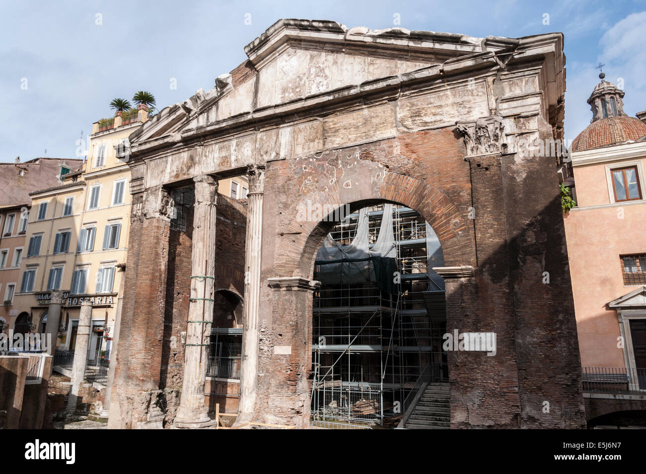 Porticus Octaviae, Rome, Italy. It was built by Augustus in the name of ...