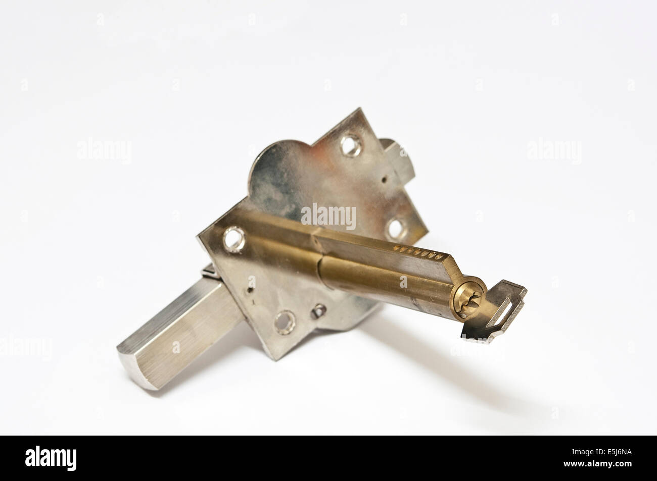Picture of a bolt and key Stock Photo - Alamy