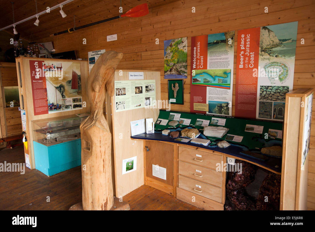 UK England, Devon, Beer, Fine Foundation Visitor Centre interior ...