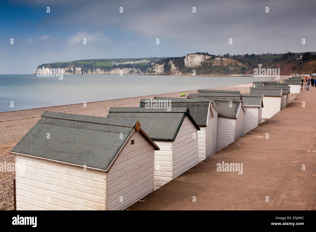 UK England, Dorset, Seaton Beach huts Stock Photo - Alamy