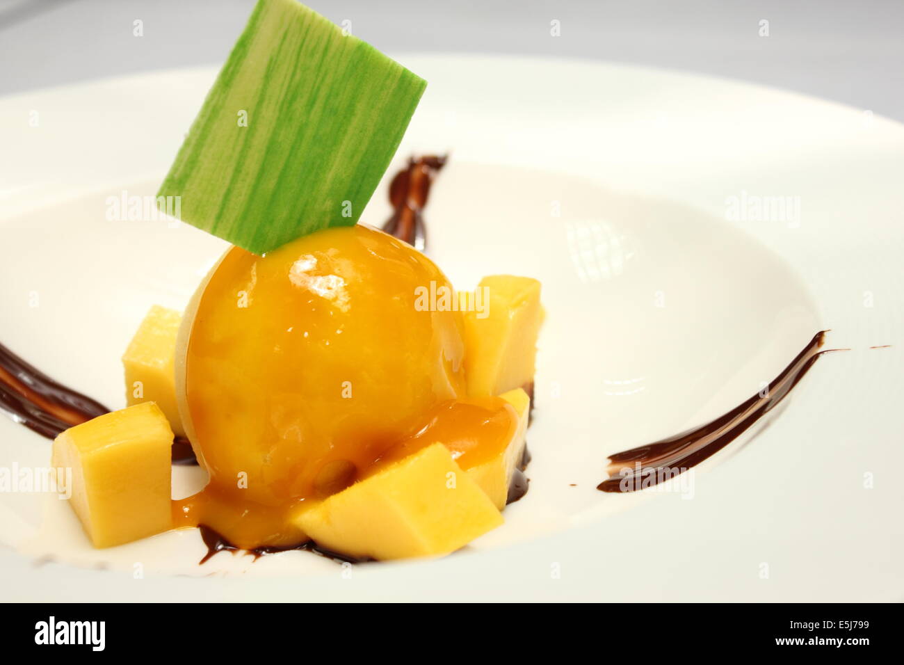 A ice cream mango background Stock Photo - Alamy