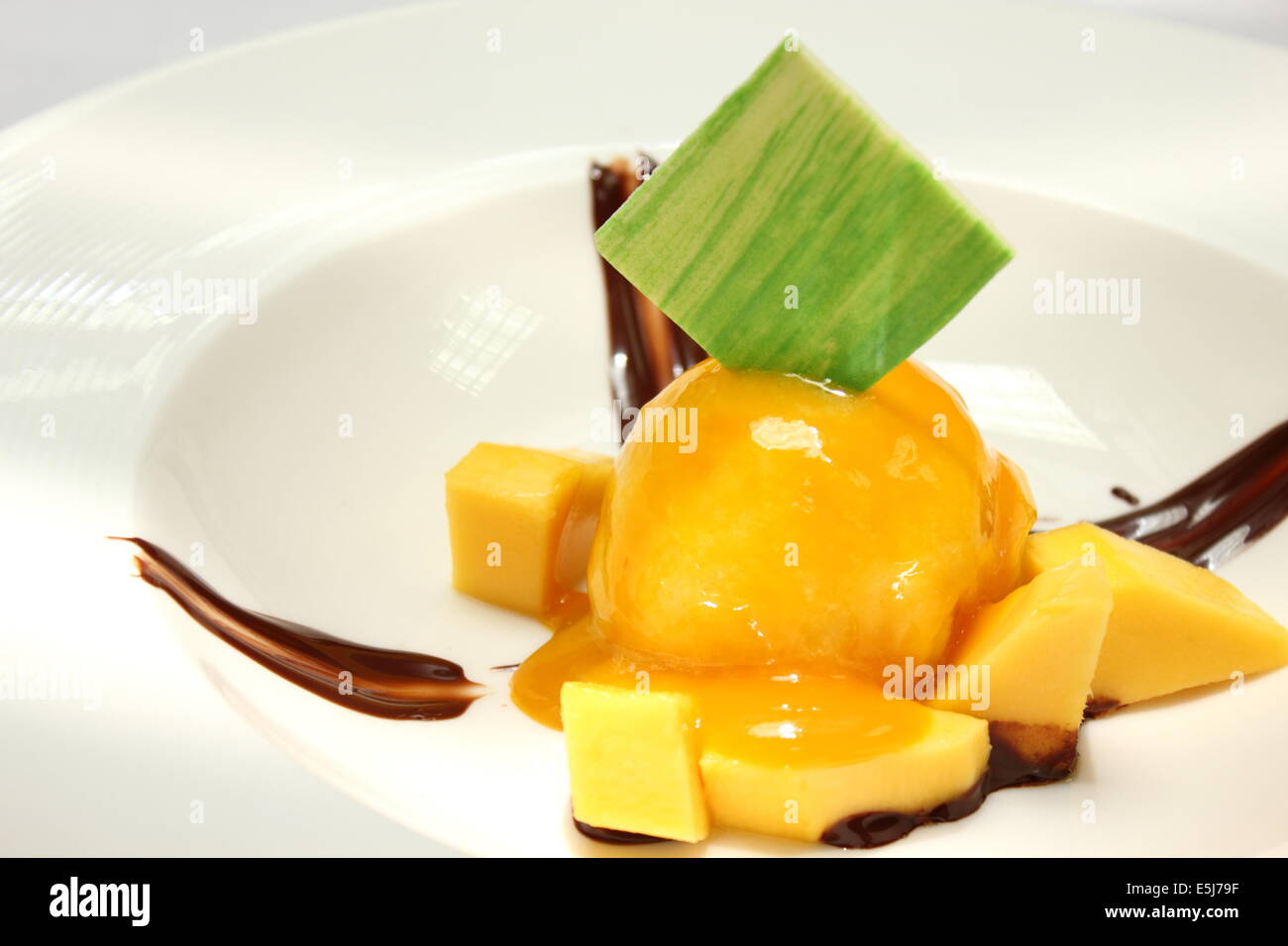 A ice cream mango background Stock Photo - Alamy