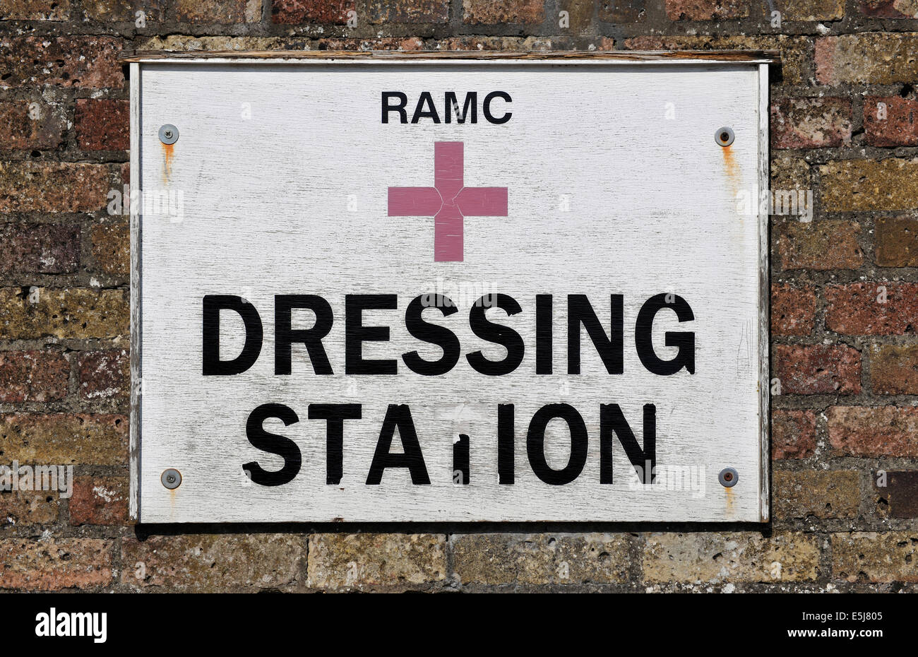 Fort sign original ww2 history information notice signs hi-res stock ...