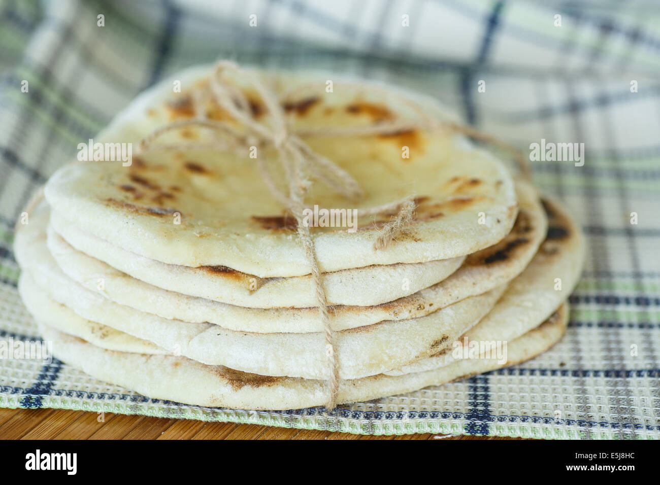 Stack homemade tortillas pita hi-res stock photography and images - Alamy