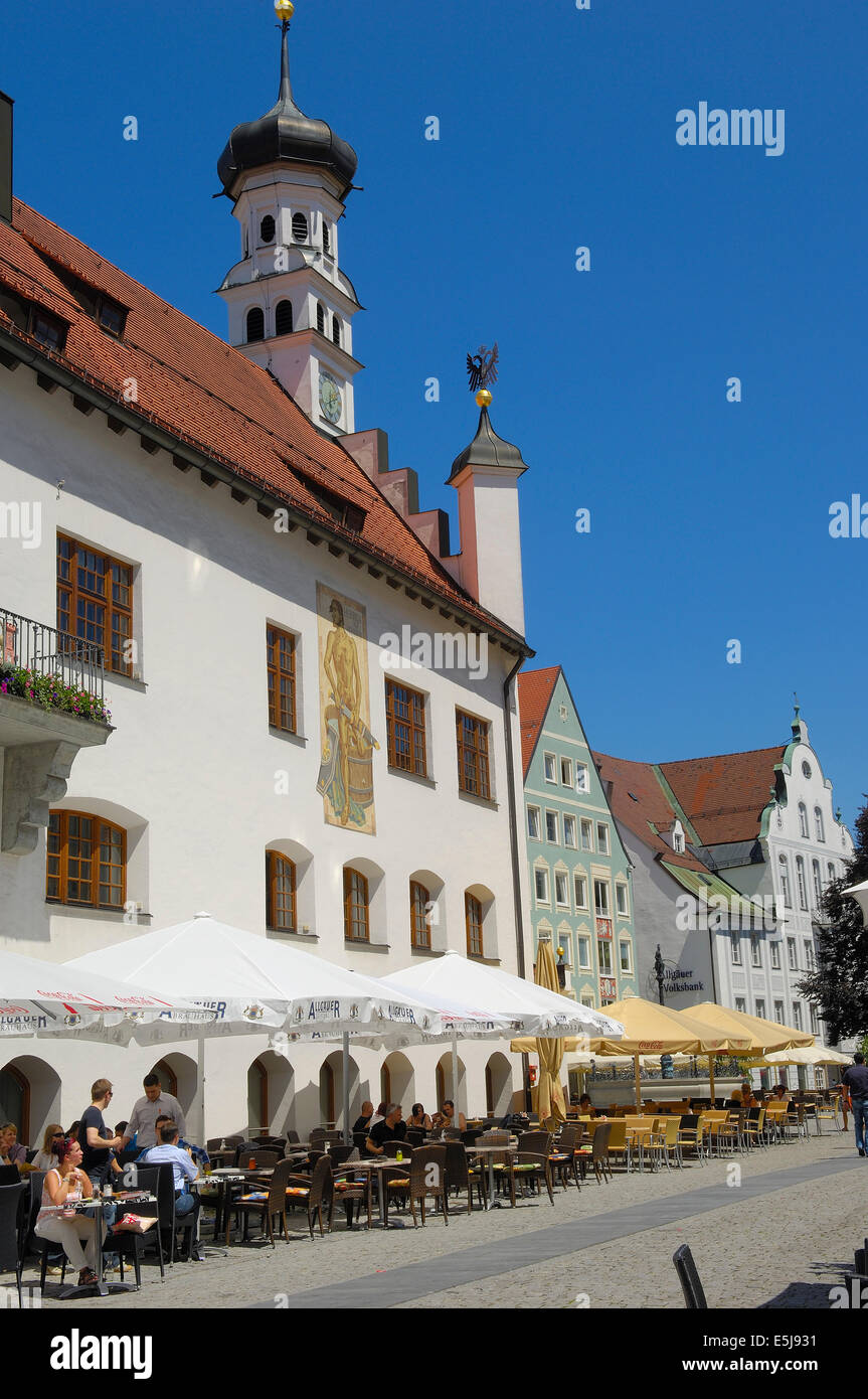 Kempten, Allgau, Town Hall, Rathaus, Allgaeu, Bavaria, Germany Stock ...