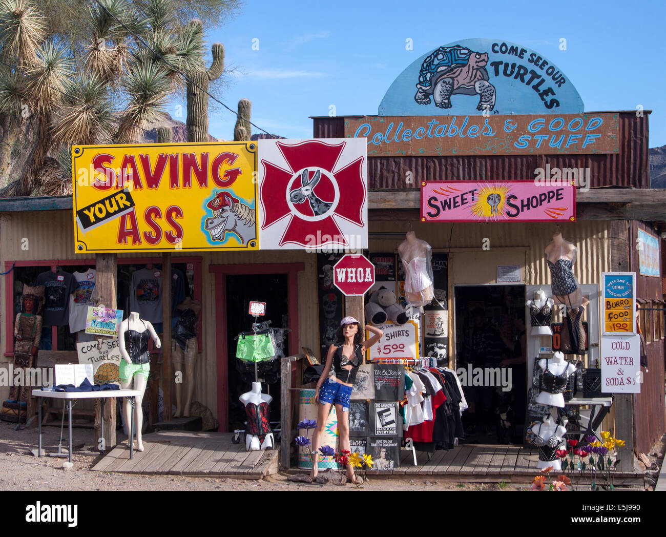 Oatman, Arizona, on old Route 66 is a Wild West town known for its ...