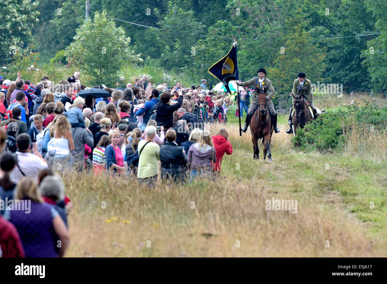 Lauder, UK. 02 Aug 2014. Lauder Common Riding 2014 Common Riding Day ...