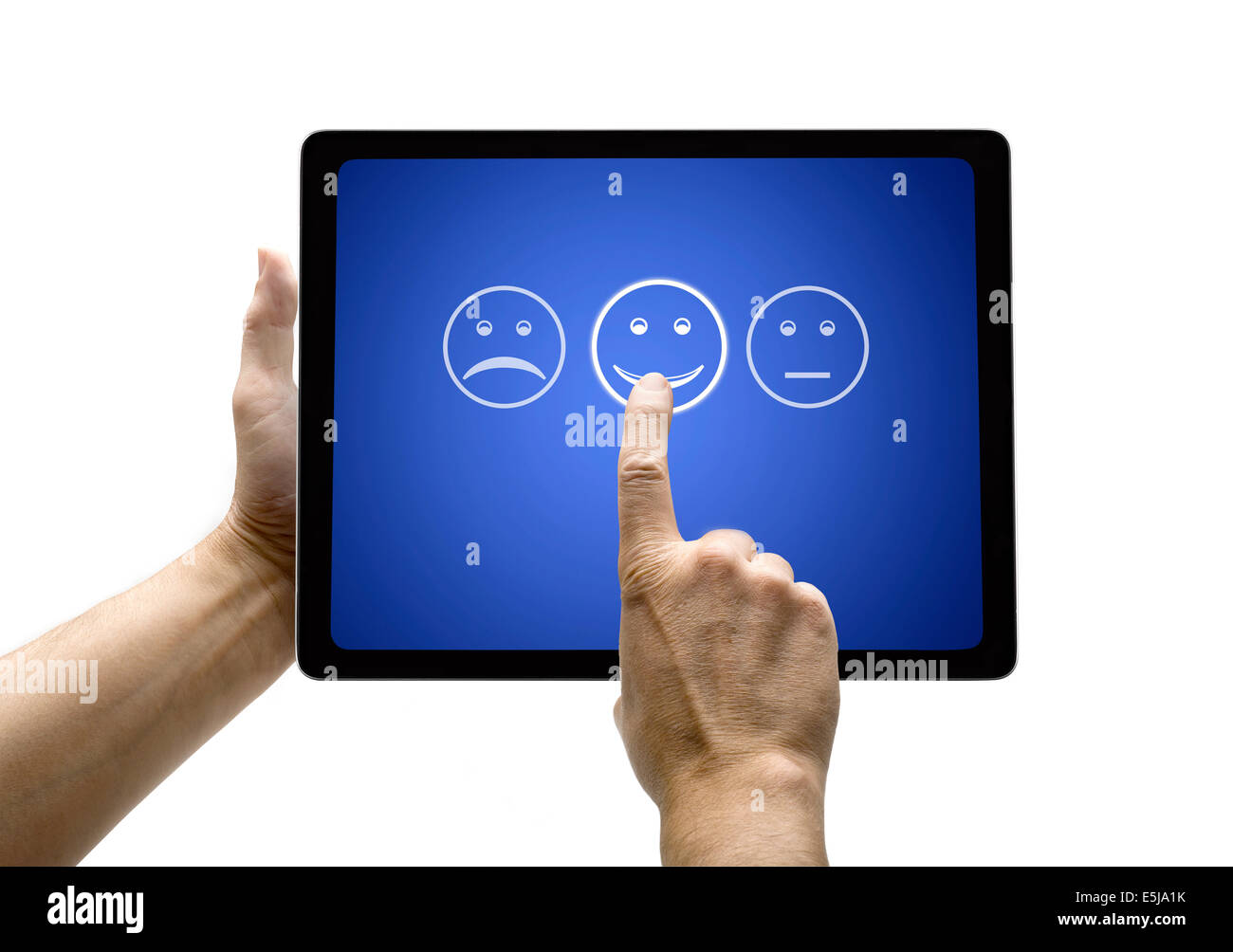 Emoticons on screen hi-res stock photography and images - Alamy