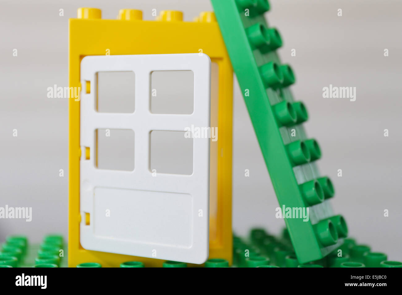 Plastic door with girder Stock Photo - Alamy