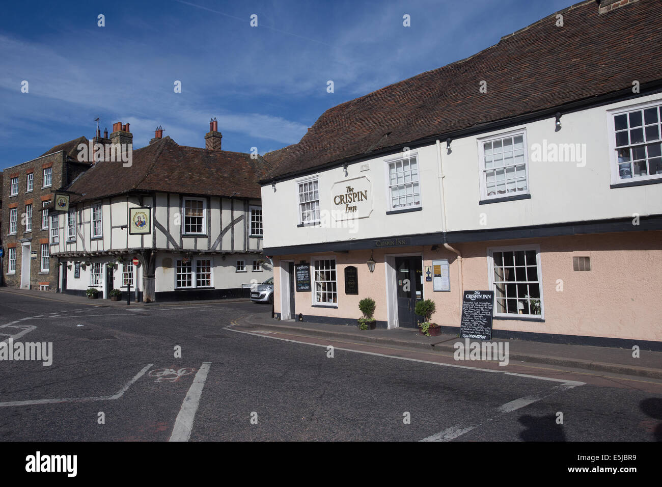 Sandwich town centre center Kent England UK Europe Stock Photo - Alamy