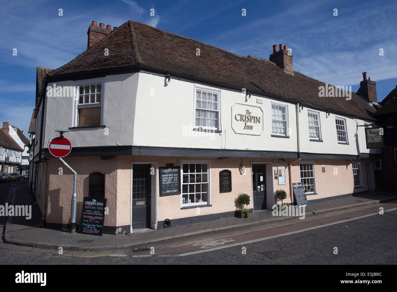 Sandwich town centre center Kent England UK Europe Stock Photo - Alamy