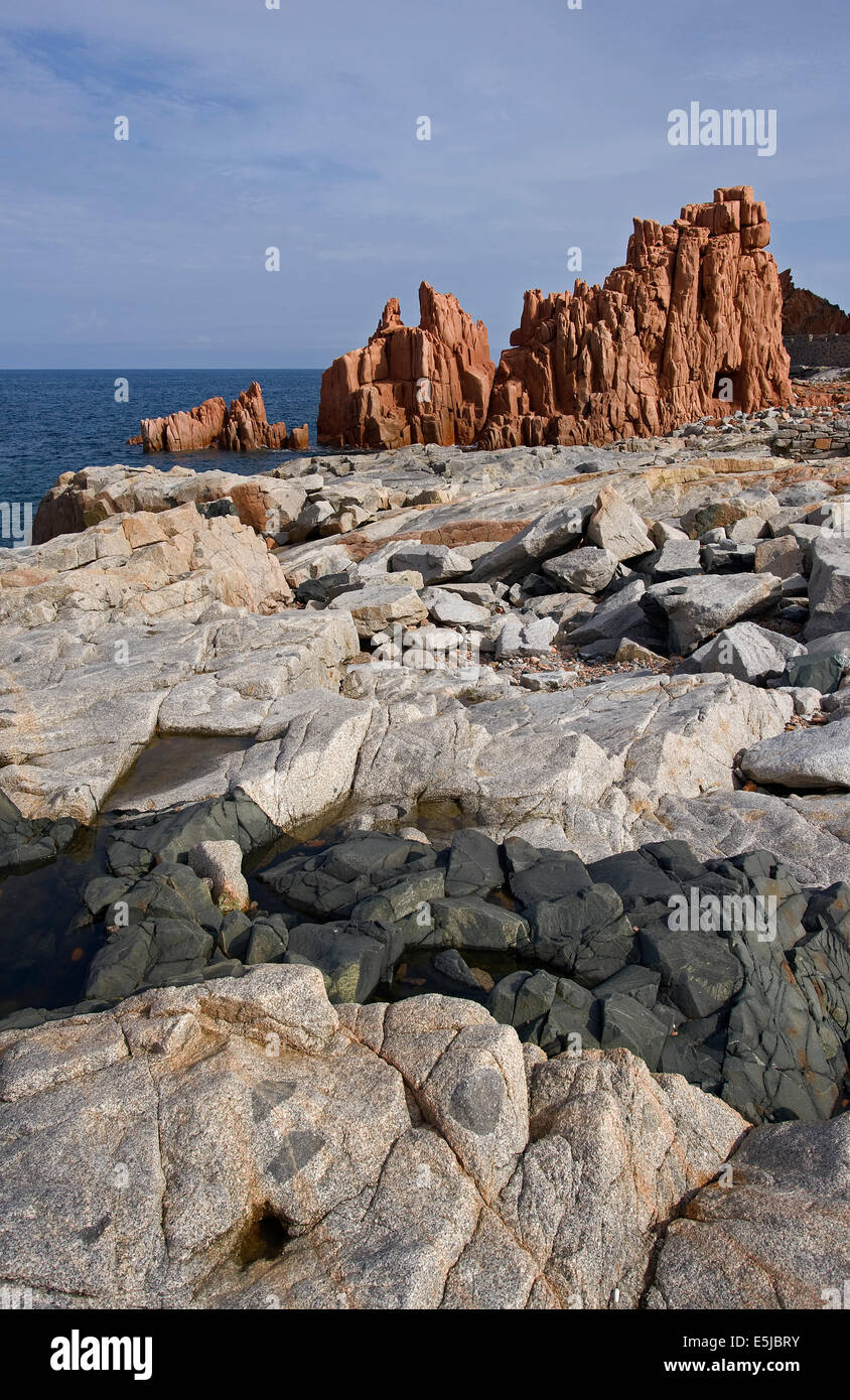 The red rocks of Arbatax Stock Photo - Alamy