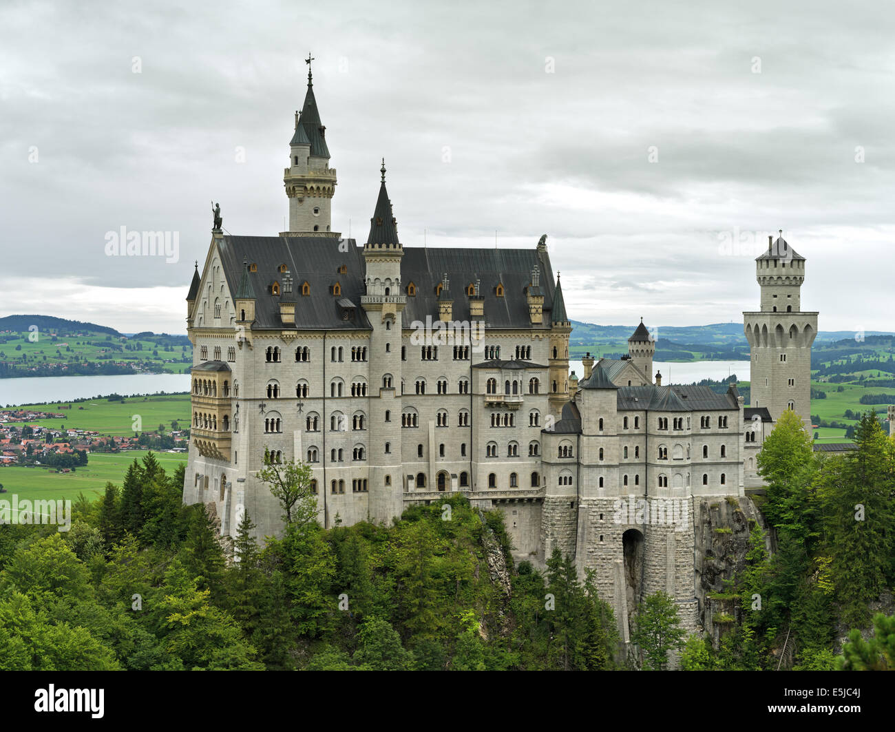 Neuschwanstein castle panoramic view hi-res stock photography and images - Alamy