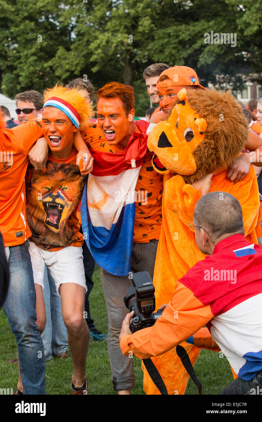 Netherlands, Amsterdam, World Cup Football. Spain. Museumplein ...