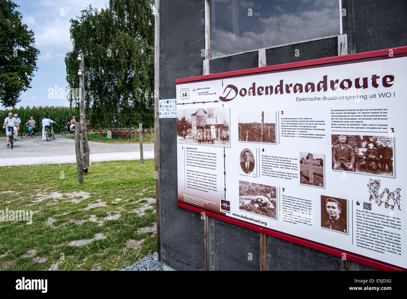 Wire of Death / Dodendraad, electric fence to control the Dutch-Belgian ...