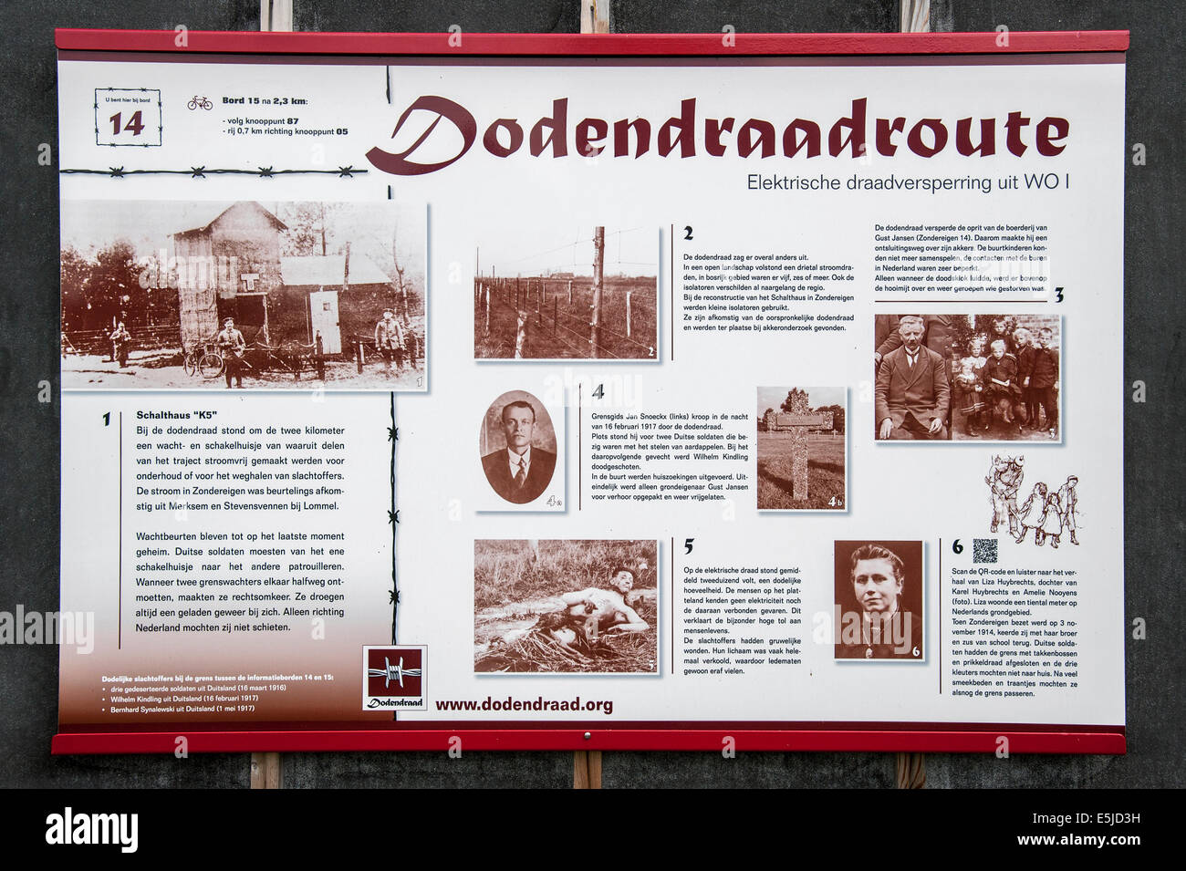 Wire of Death / Dodendraad, electric fence to control the Dutch-Belgian ...