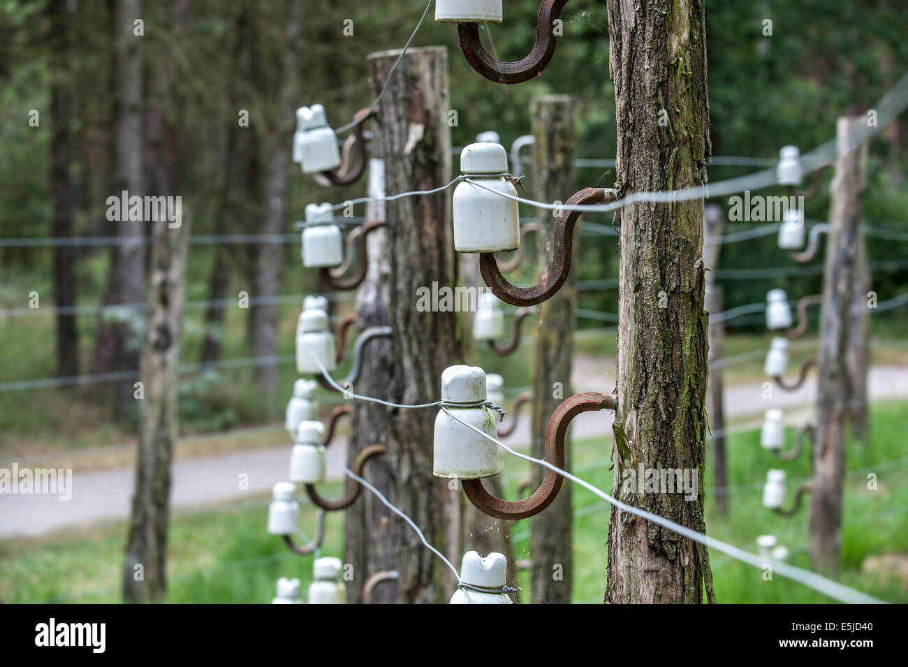 Wire of Death / Dodendraad, electric fence to control the Dutch-Belgian ...