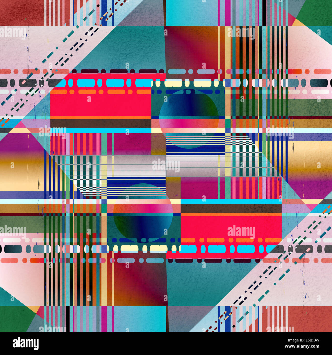 unusual bright colorful geometric abstract pattern of different ...