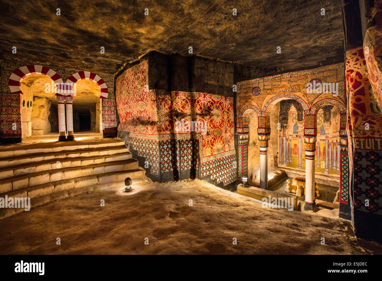 Netherlands, Maastricht, Caves of Sint Pietersberg. Marlstone quarrie ...