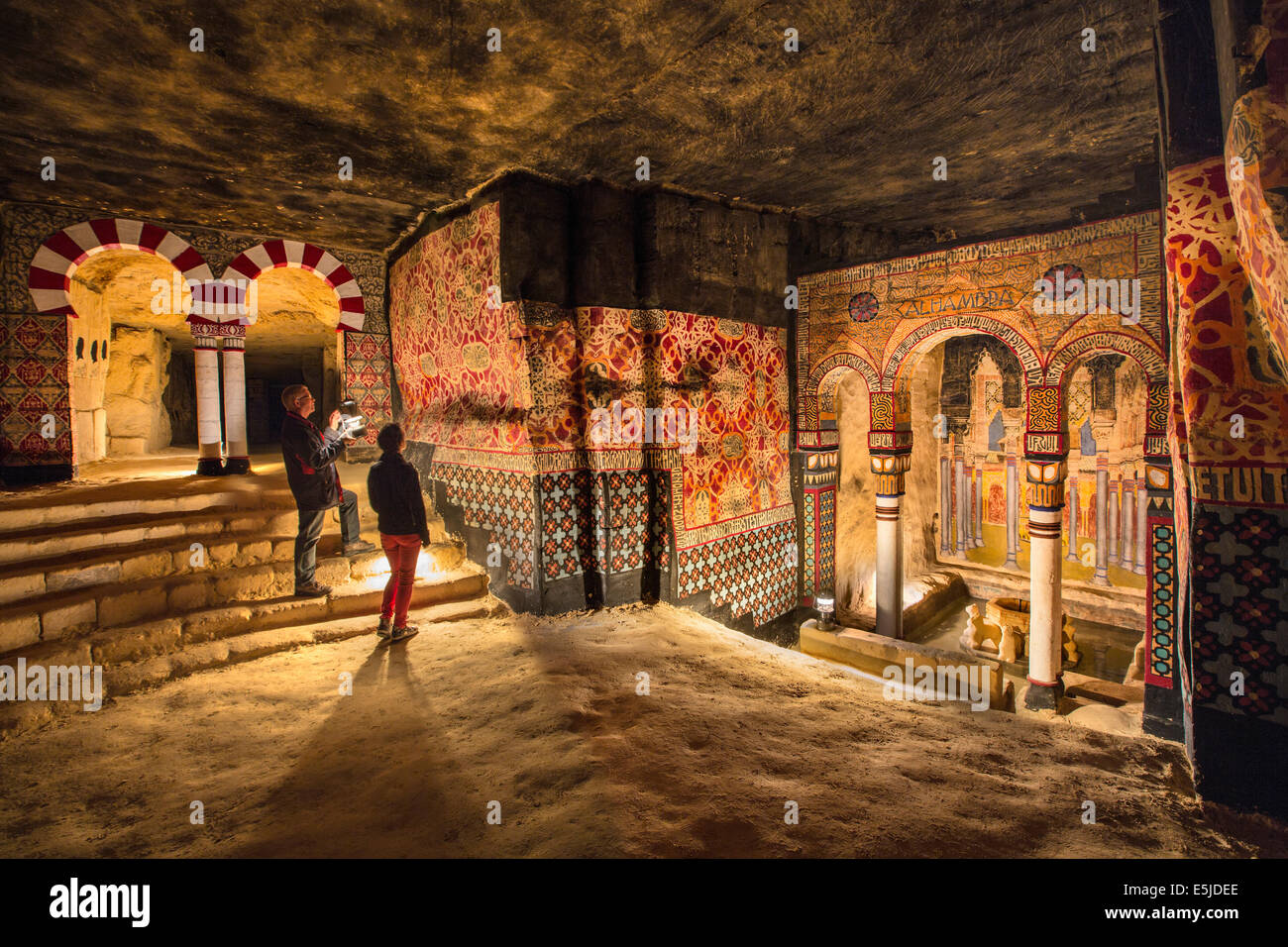 Netherlands, Maastricht, Caves of Sint Pietersberg. Marlstone quarrie ...