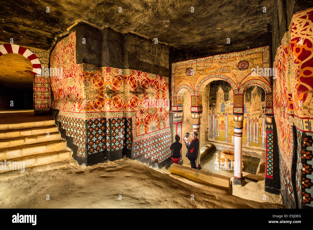 Netherlands, Maastricht, Caves of Sint Pietersberg. Marlstone quarrie ...