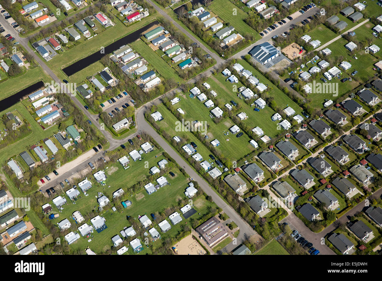 Netherlands, De Woude, camping site. Aerial Stock Photo - Alamy