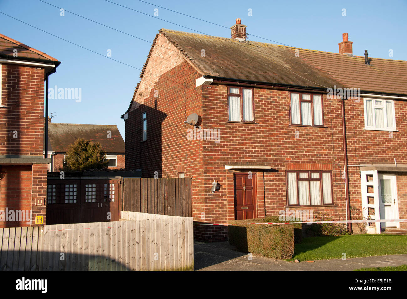 Bricks gable end house hi-res stock photography and images - Alamy