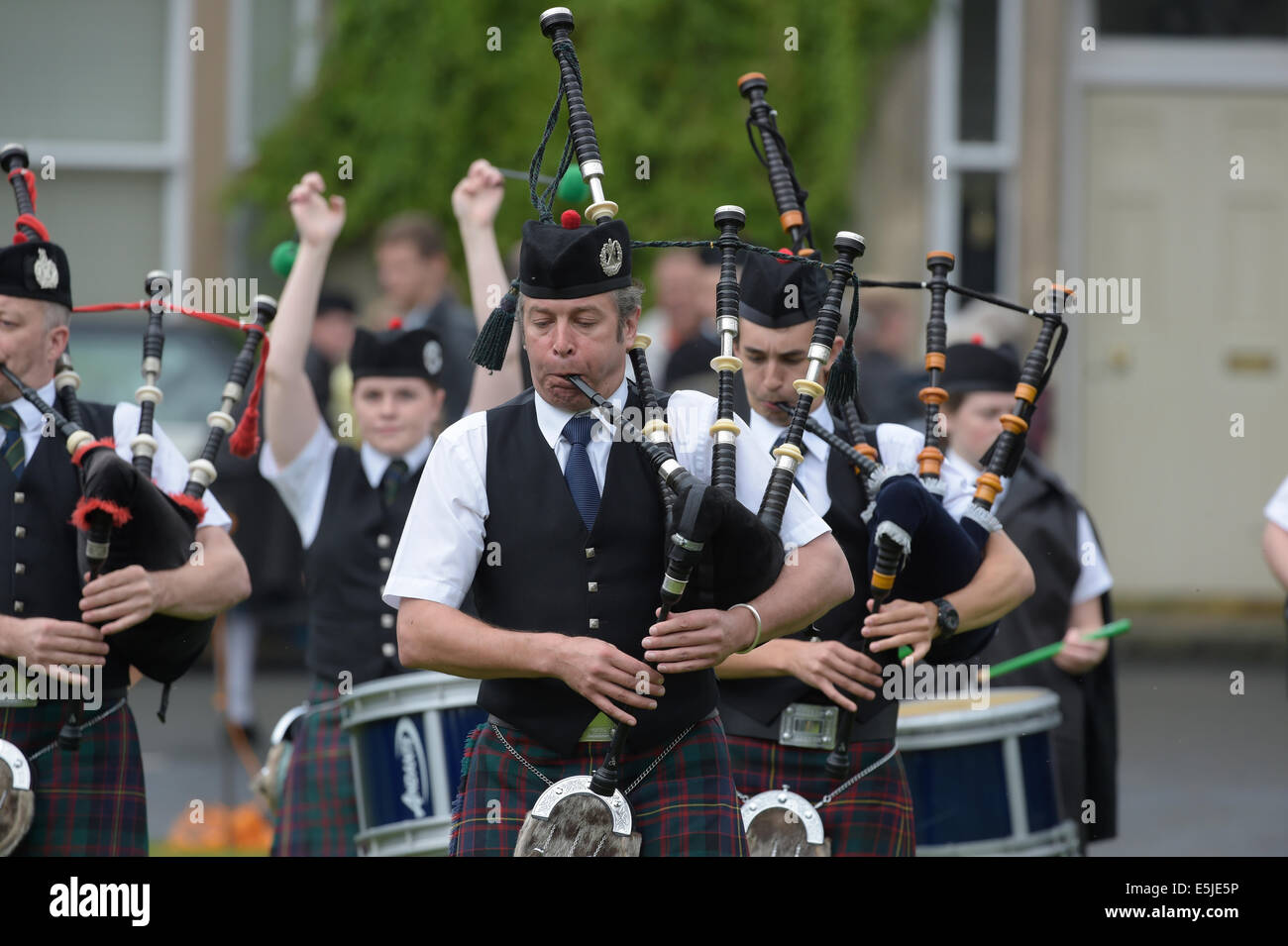 Melrose, UK. 02 Aug 2014. Melrose Pipe Band C/Ships Scottish Borders ...