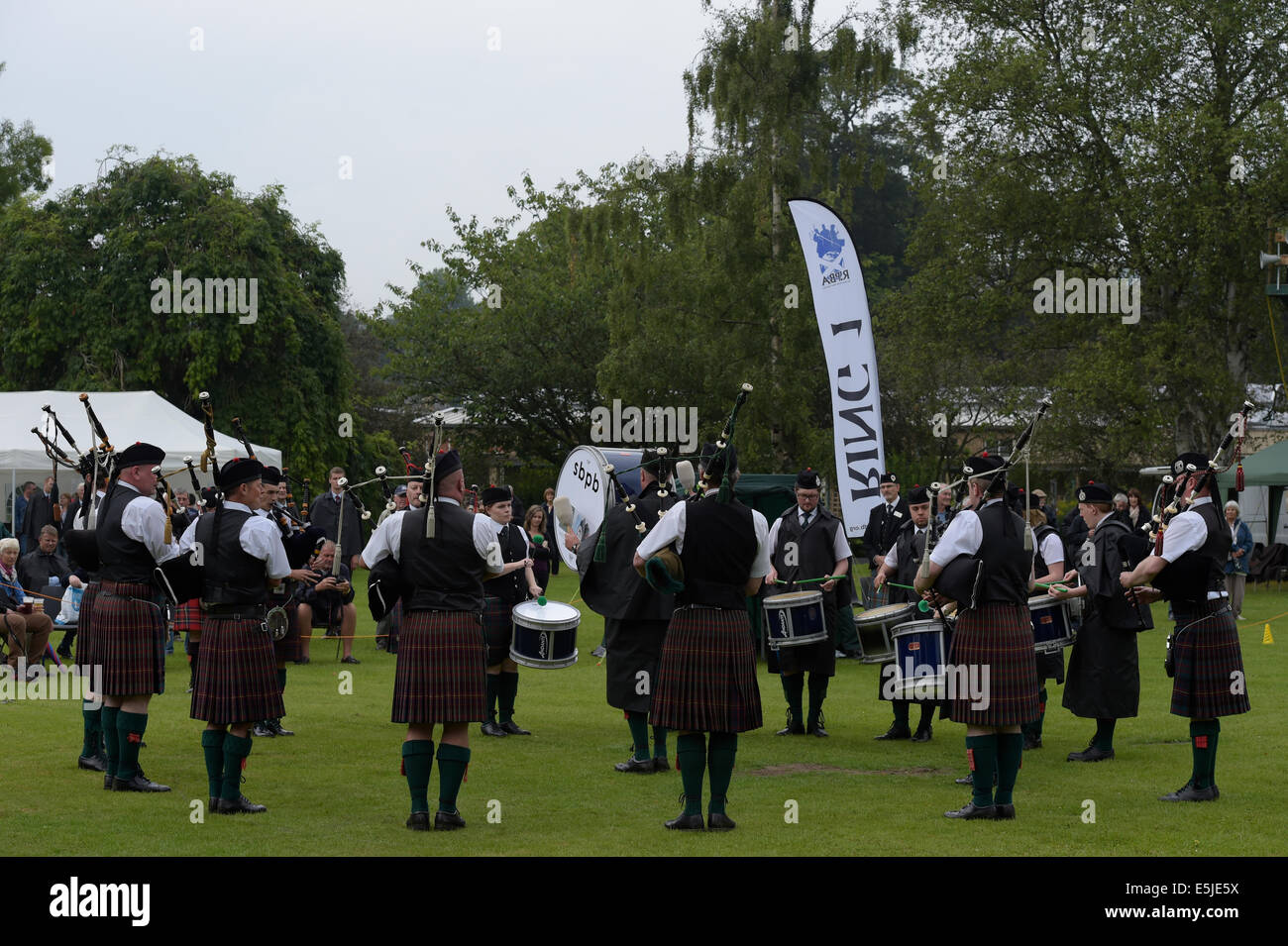 Melrose, UK. 02 Aug 2014. Melrose Pipe Band C/Ships Scottish Borders ...