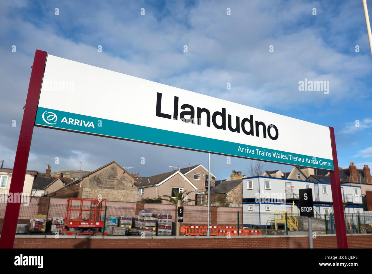Llandudno Railway Train Sign North Wales UK United Kingdom Great ...