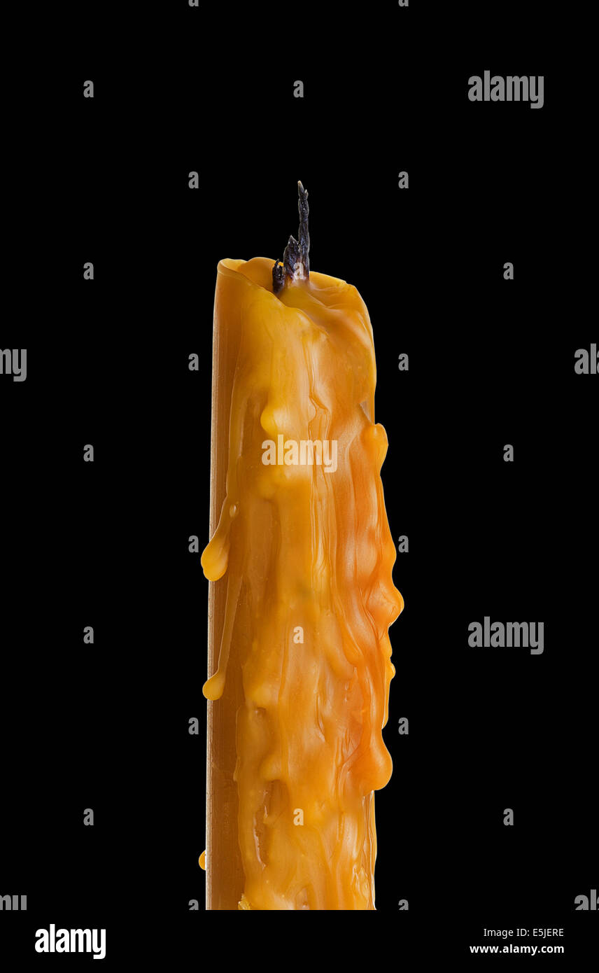 Yellow candle and flame hi-res stock photography and images - Alamy