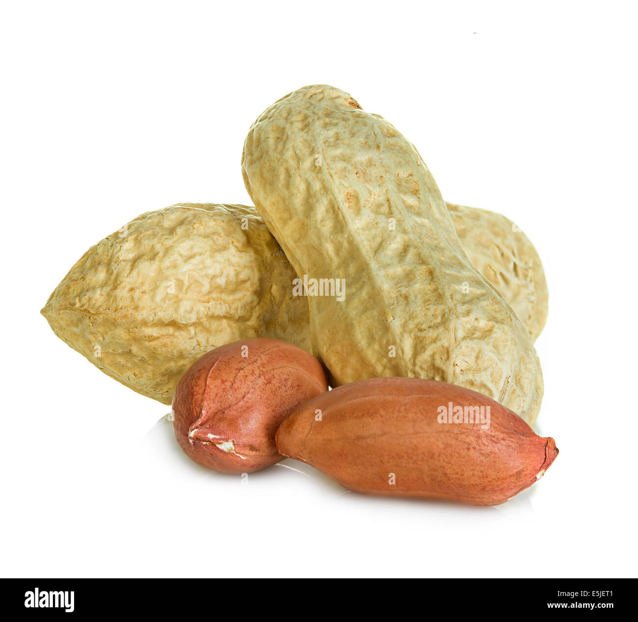 peanuts isolated on white background Stock Photo - Alamy