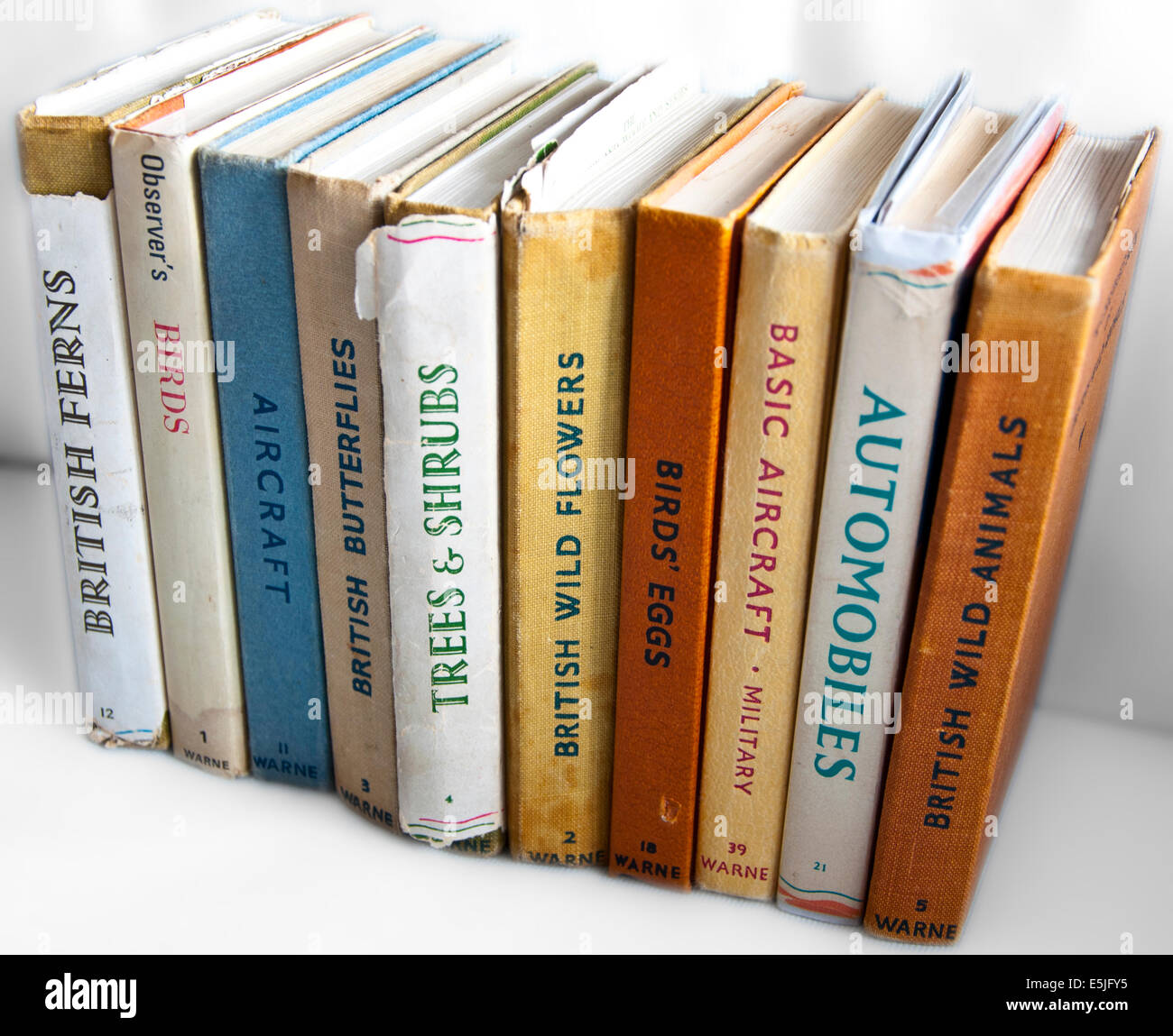 Observer Observers collection of old books Stock Photo - Alamy