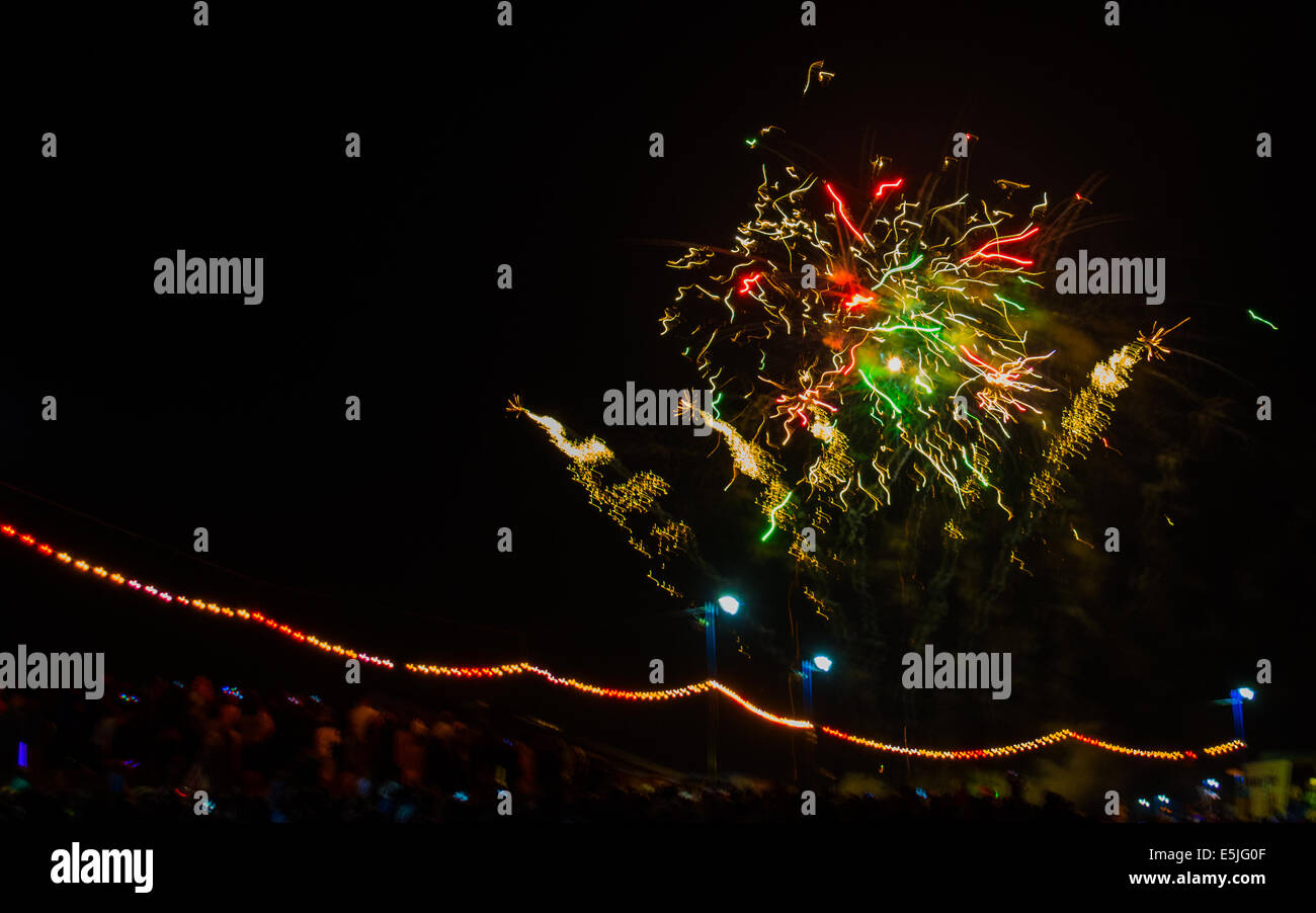 Fireworks at Mablethorpe Stock Photo - Alamy
