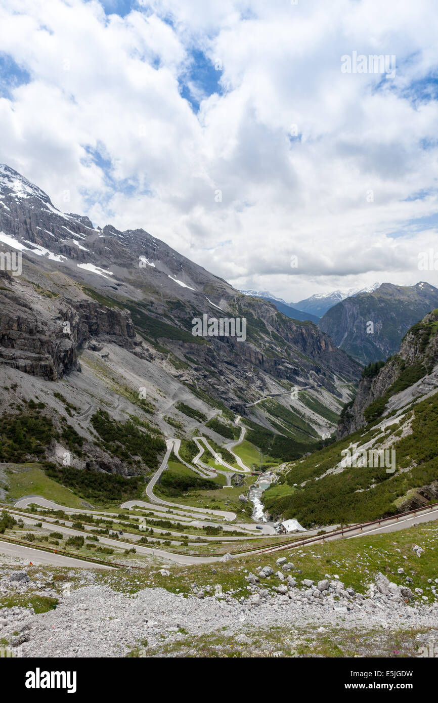 Mountain pass in Alps Stock Photo - Alamy