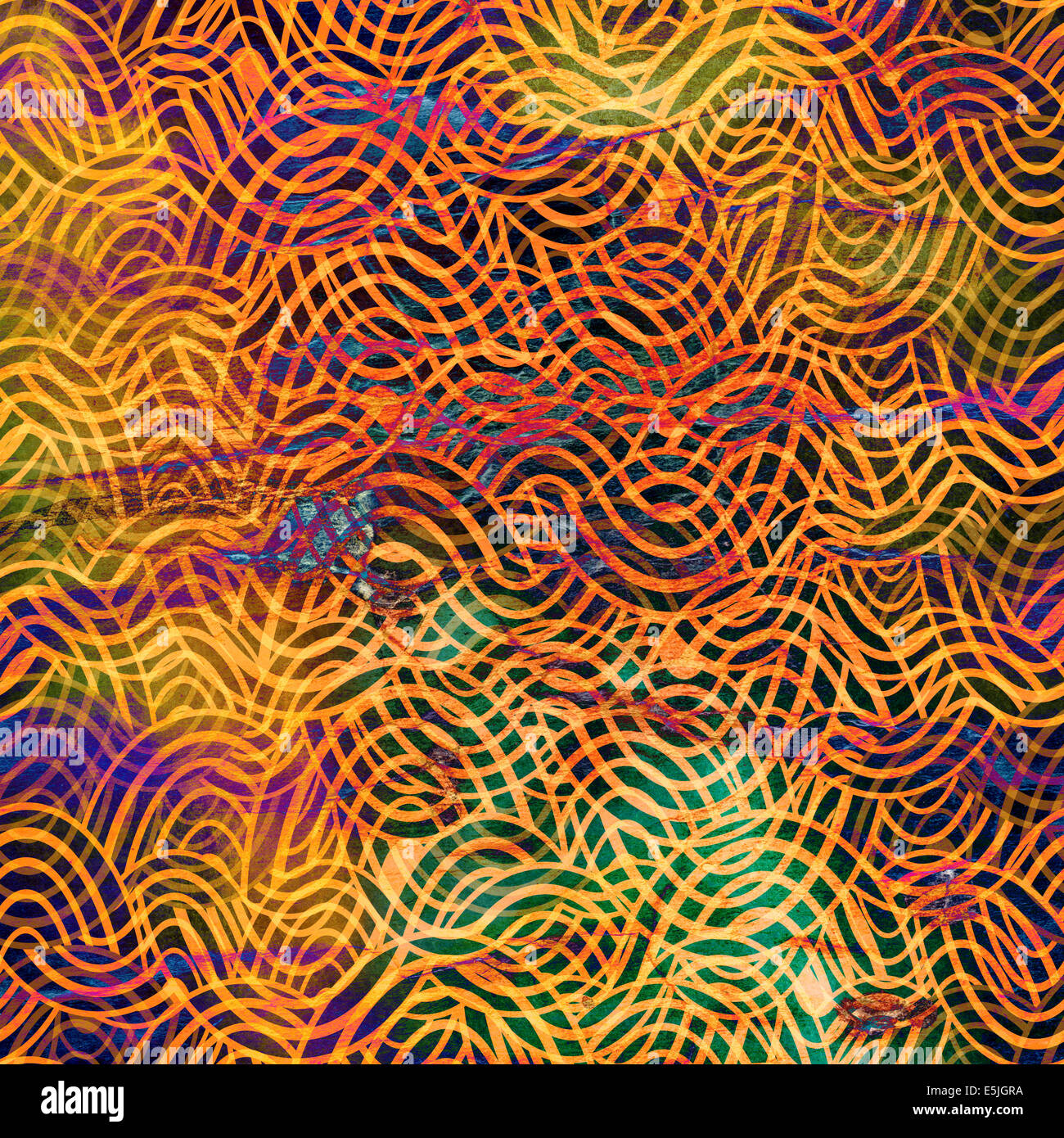 bright and unusual abstract pattern of different elements Stock Photo ...