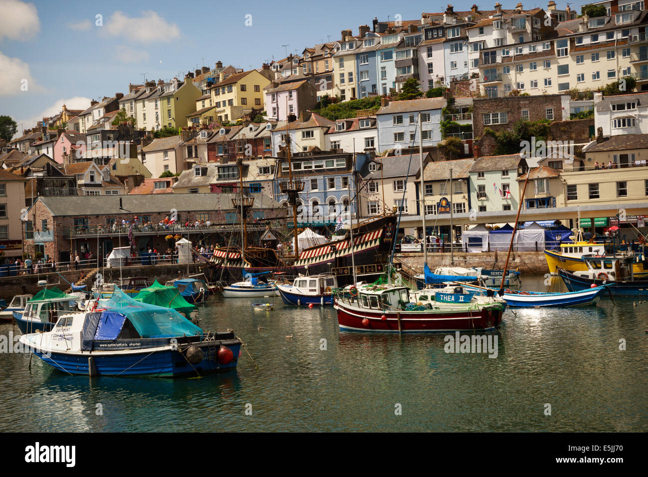 Family Holiday photographs of Toruay and Devon in England UK Stock ...