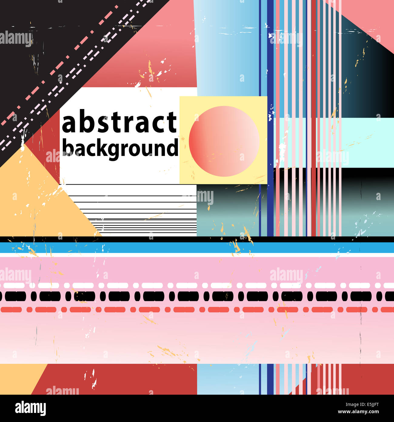 bright geometric abstract background with different elements Stock ...