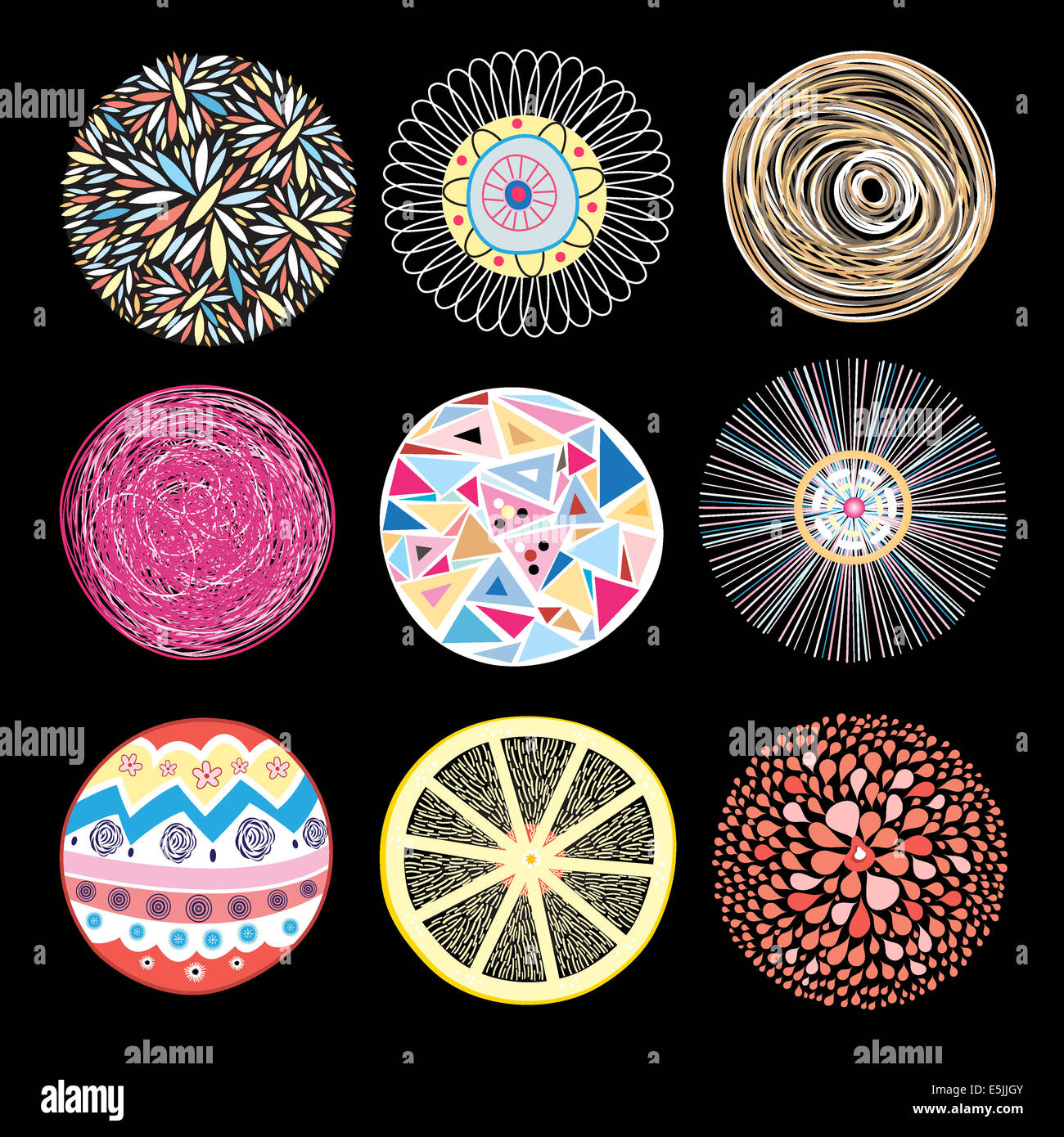 Circles patterns hi-res stock photography and images - Alamy