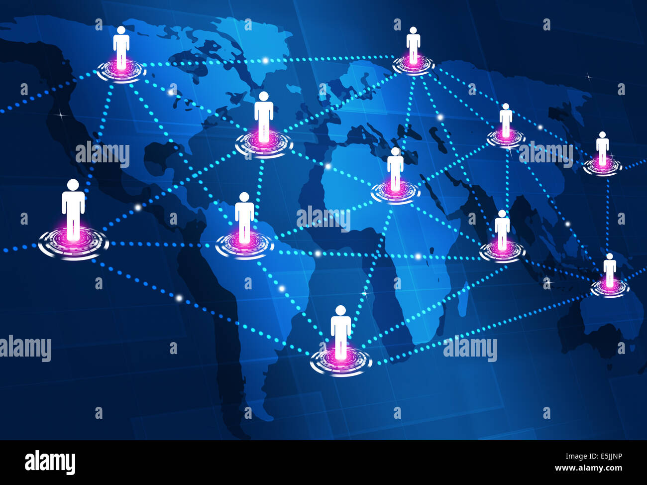 Abstract globe connections hi-res stock photography and images - Alamy