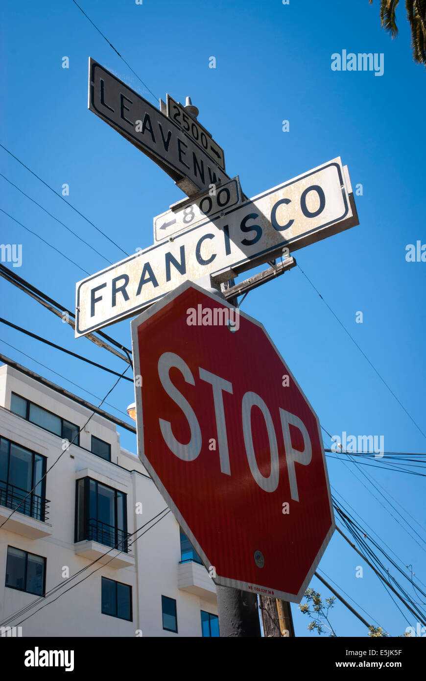 Street signs, San Francisco USA Stock Photo - Alamy