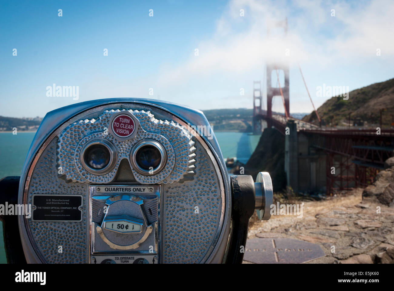Golden Gate Bridge, San Francisco, view from Vista Point Stock Photo ...