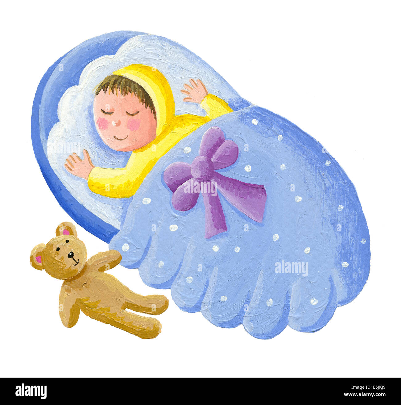 Sleeping infant baby boy Cut Out Stock Images & Pictures - Alamy