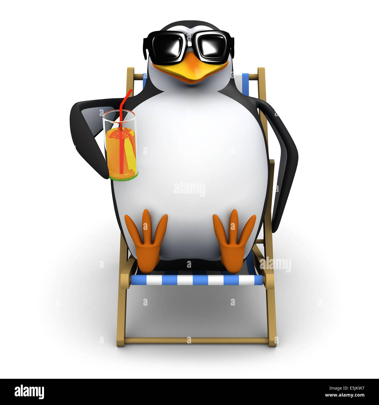 Cartoon funny penguin sitting isolated hi-res stock photography and ...