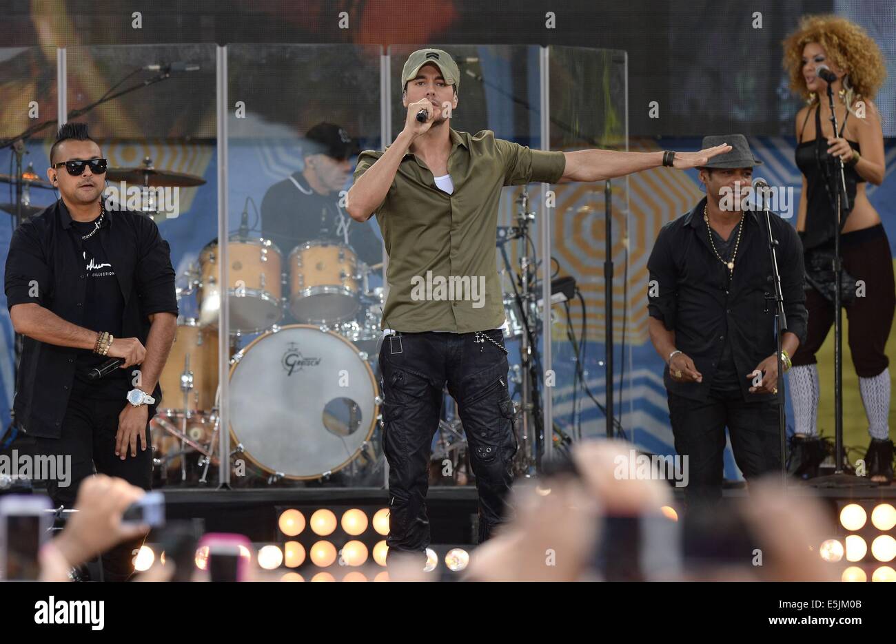 New York, NY, USA. 1st Aug, 2014. Enrique Iglesias on stage for Good ...