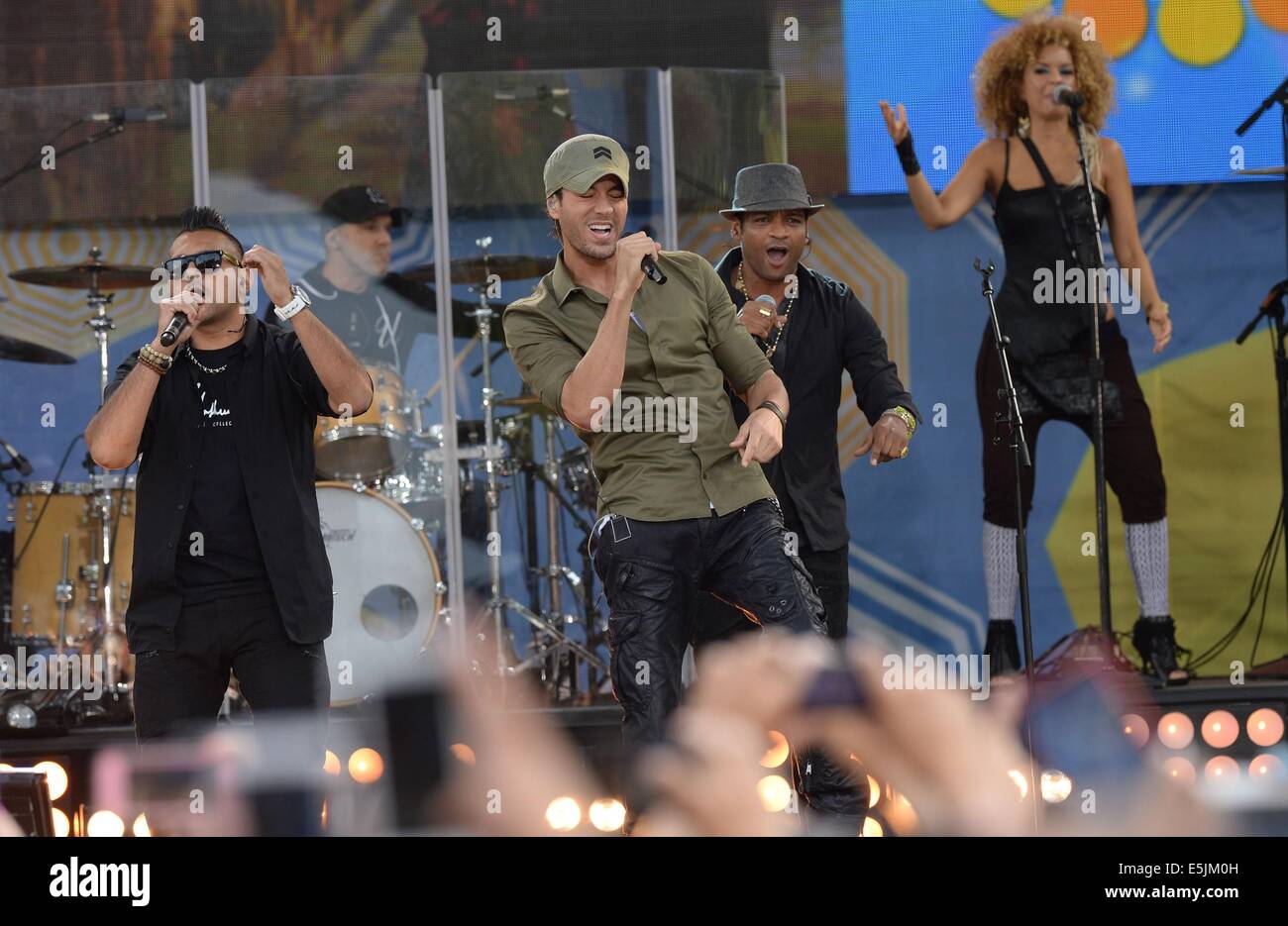 New York, NY, USA. 1st Aug, 2014. Enrique Iglesias on stage for Good ...