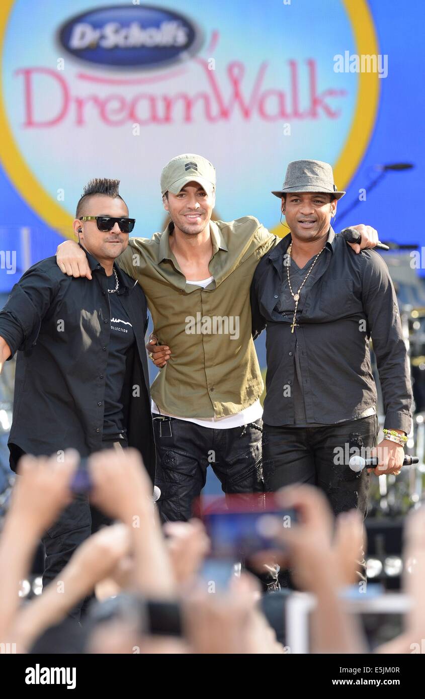 New York, NY, USA. 1st Aug, 2014. Enrique Iglesias on stage for Good ...