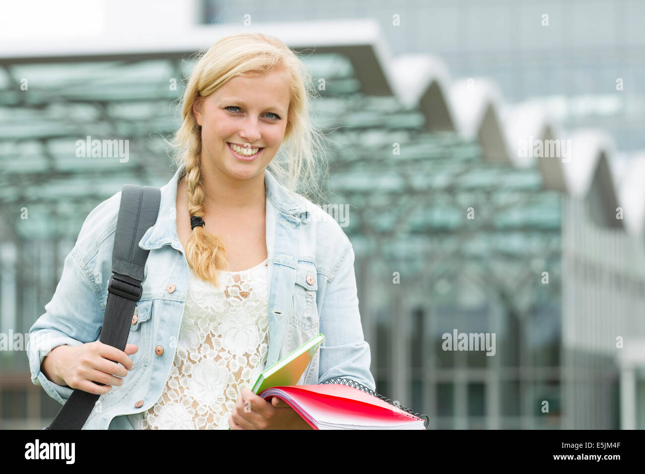 Student looking at camera Stock Photo - Alamy