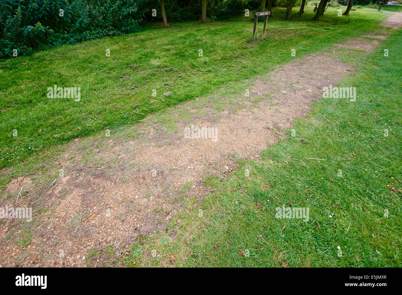 Roman Road At Flag Fen Bronze Age Centre Fenland Cambridgeshire UK ...
