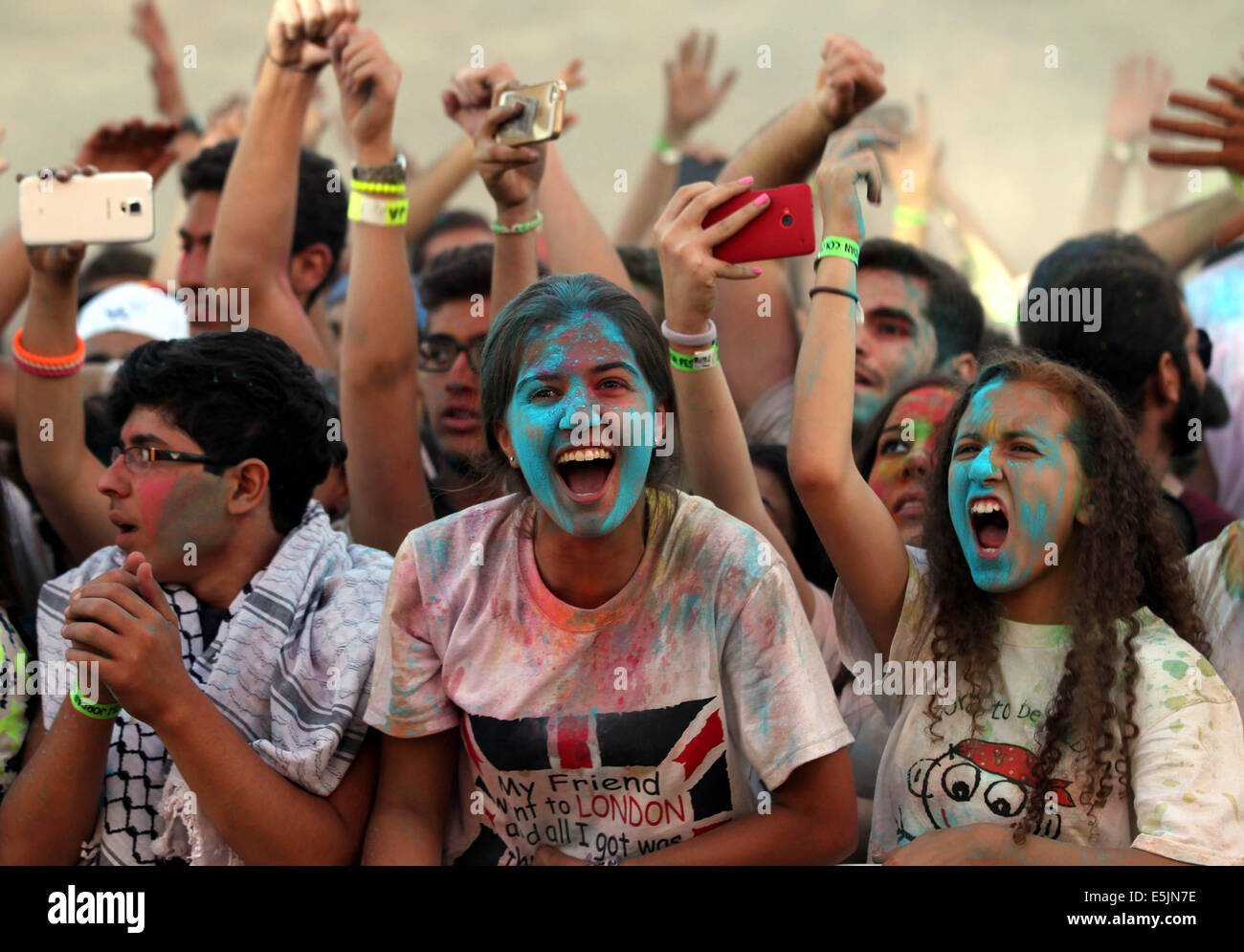 Amman, Jordan. 2nd Aug, 2014. People take part in the International ...